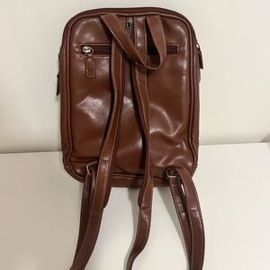 Bags | Brown Leather Backpack | Poshmark